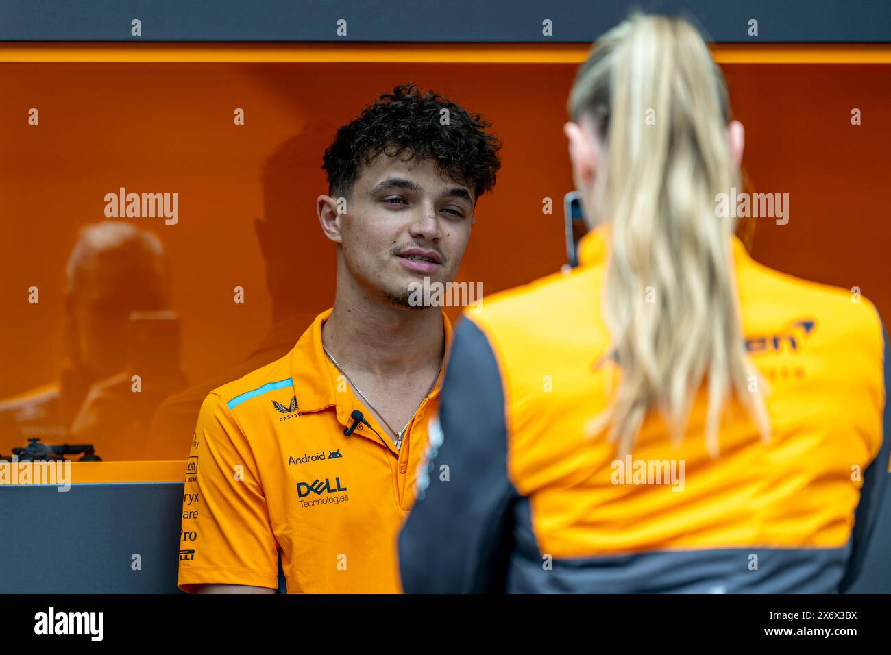 Imola, Italy, May 16, Lando Norris, from the United Kingdom competes ...
