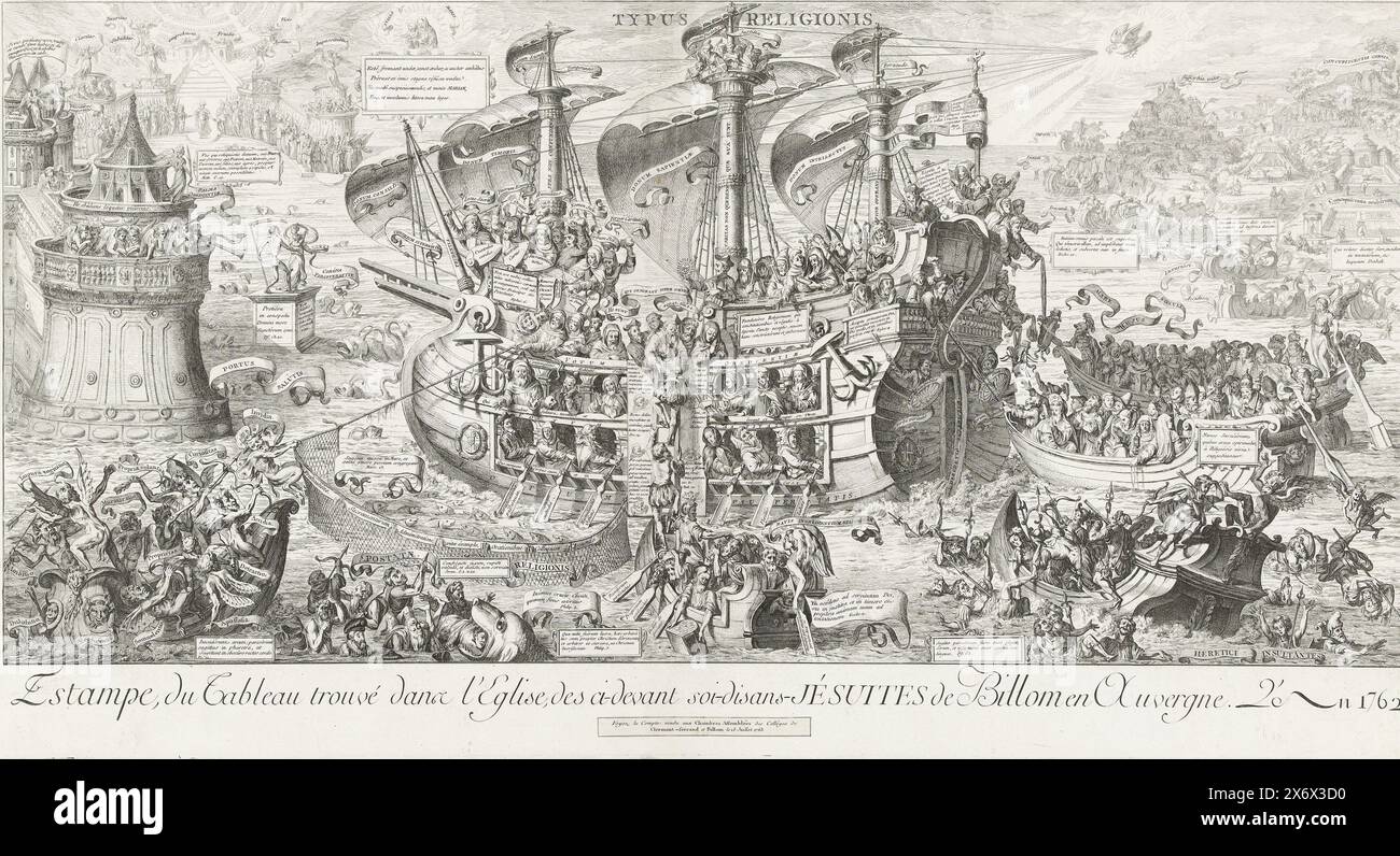The ship of Religion, Typus religionis (title on object), The ship of ...