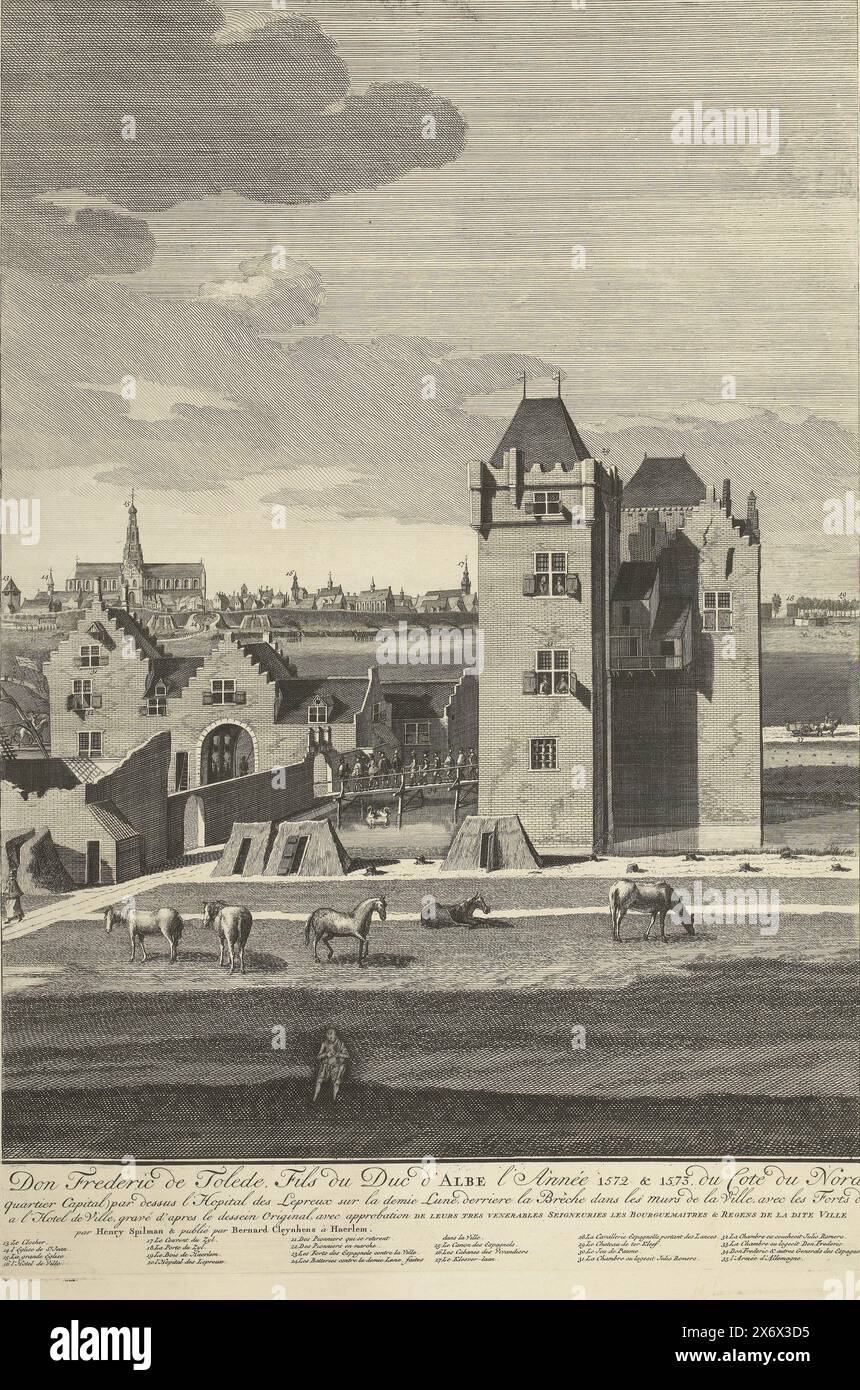 Siege of Haarlem, 1572-1573 (right page), Image of the Siege of the ...