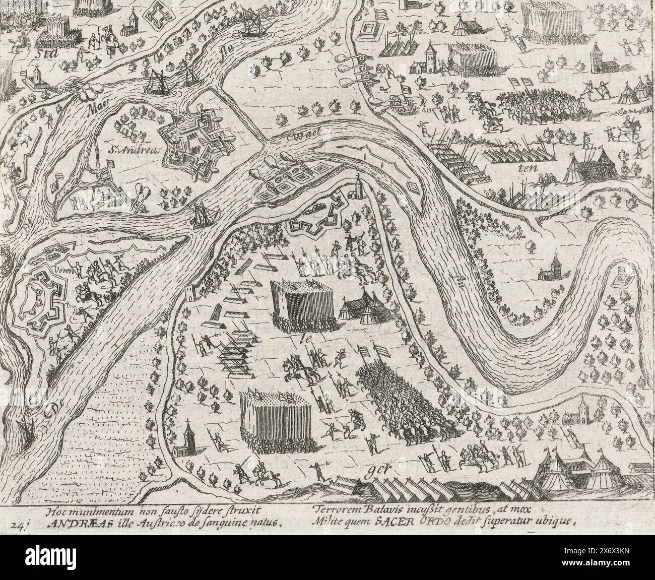 Maurits captures the Sint-Andries redoubt, 1600, Siege and capture of ...