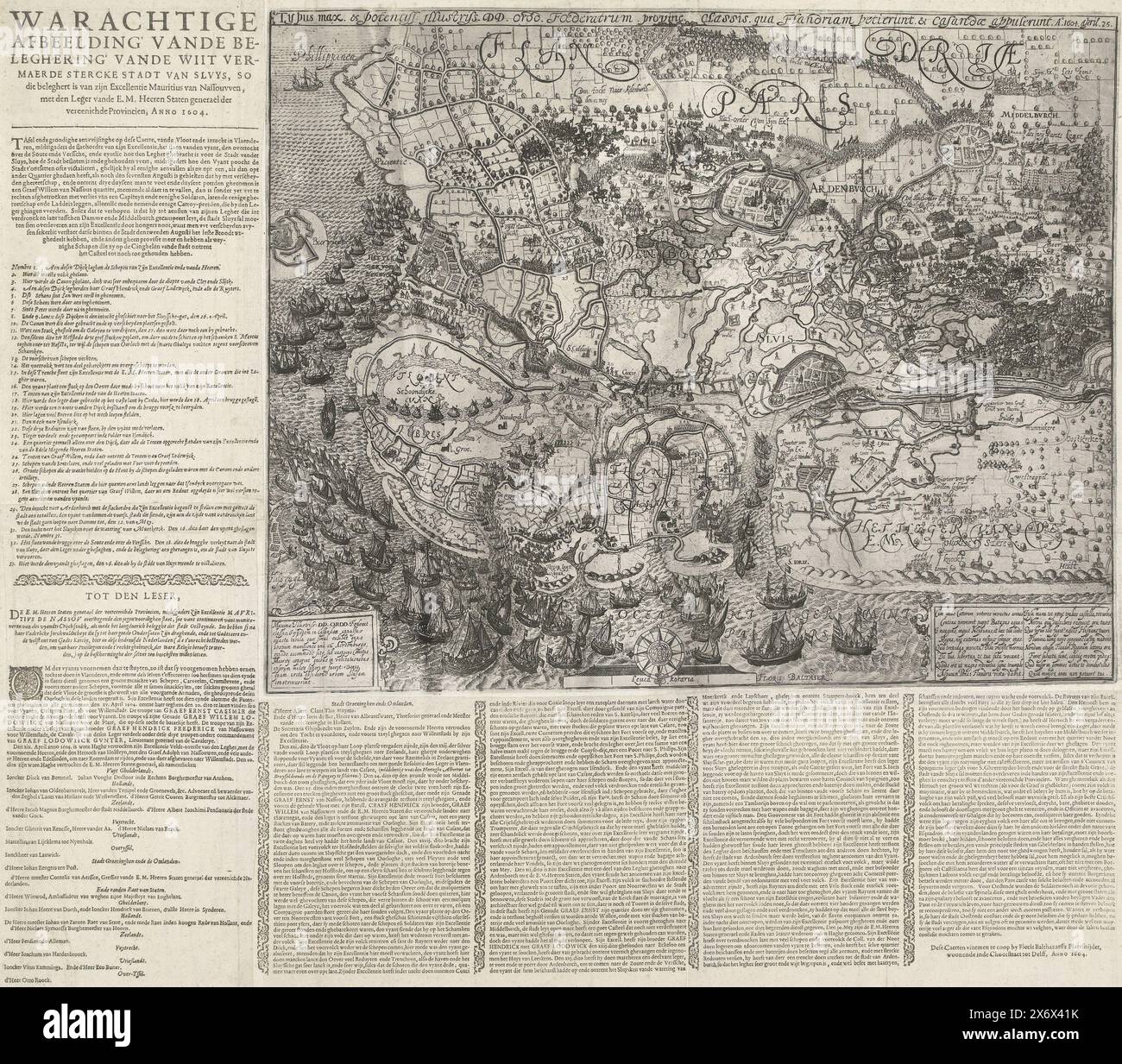 Siege and capture of Sluis, 1604, True depiction of the siege of the ...