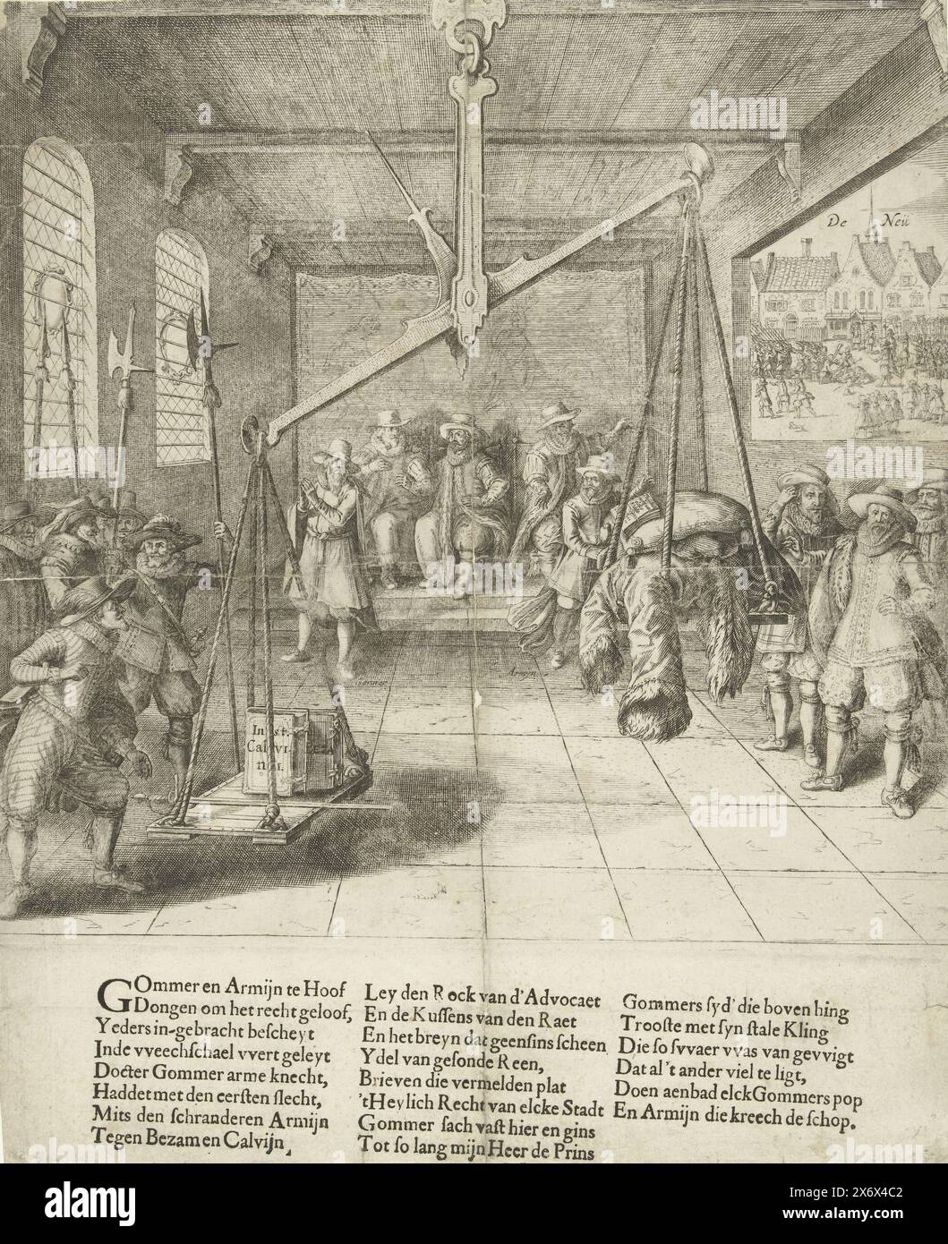 The Scales, 1618, Political allegory on the victory of the Counter ...