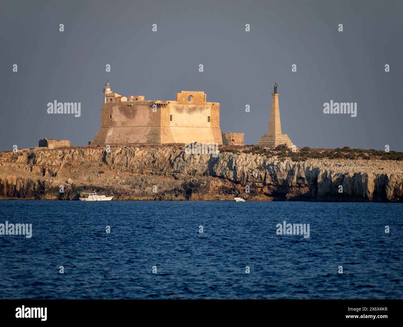Italy, Sicily, Portopalo di Capo Passero (Siracusa Province), view of ...