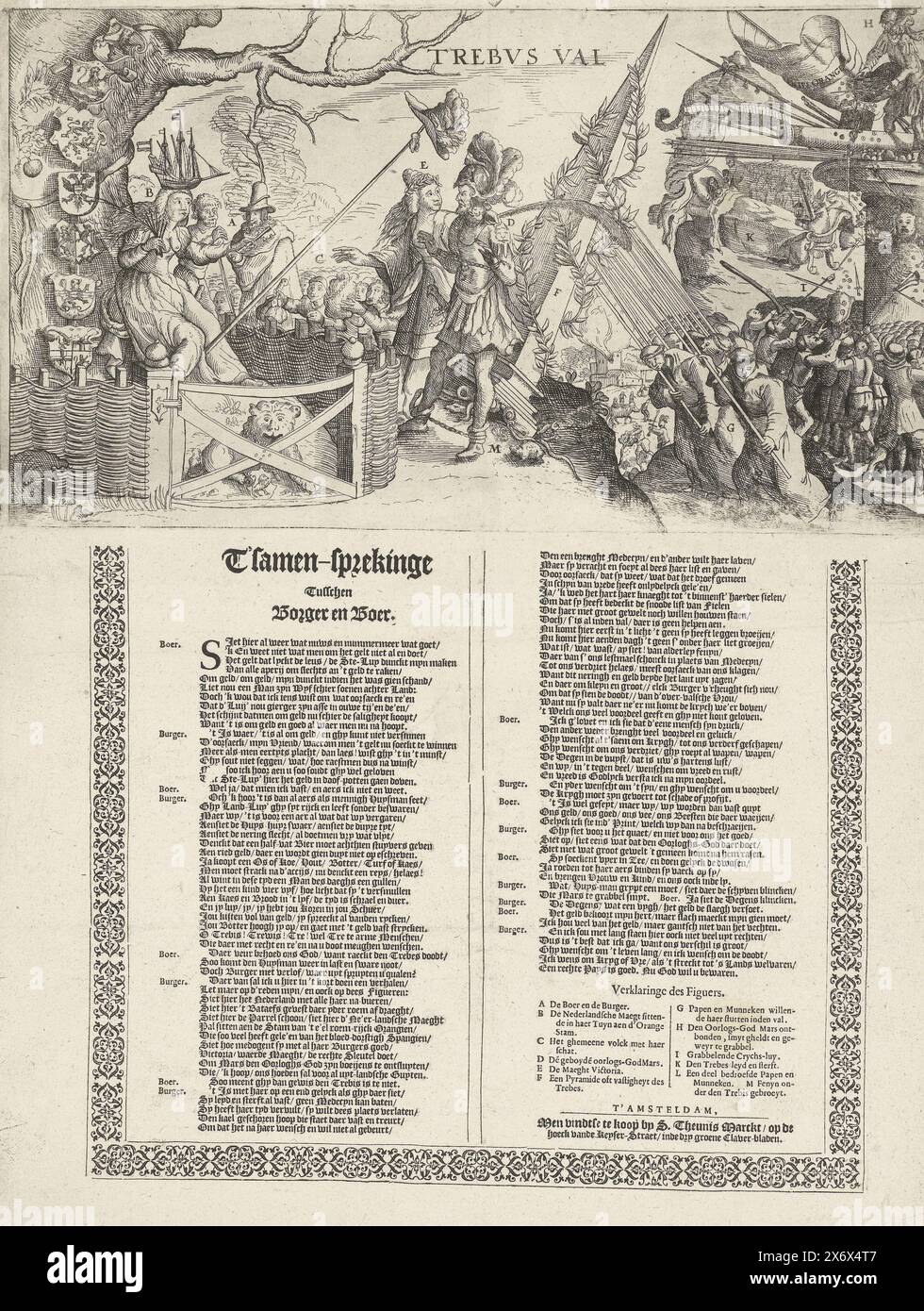Allegory at the end of the Truce, 1621, Trebus Val (title on object ...