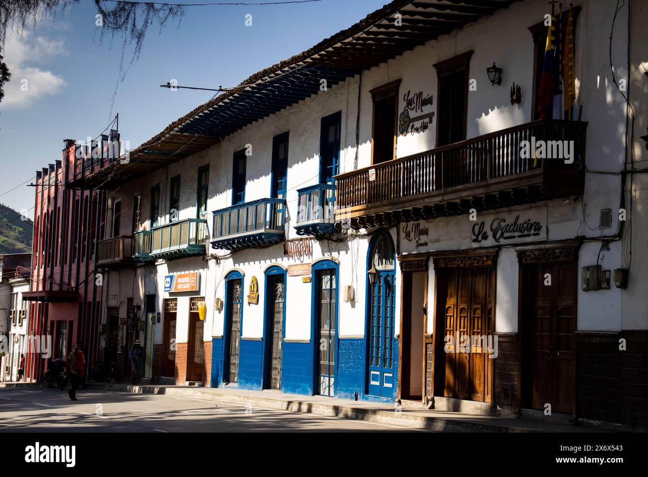 SALAMINA, COLOMBIA - JANUARY 14, 2024: Beautiful streets at the ...