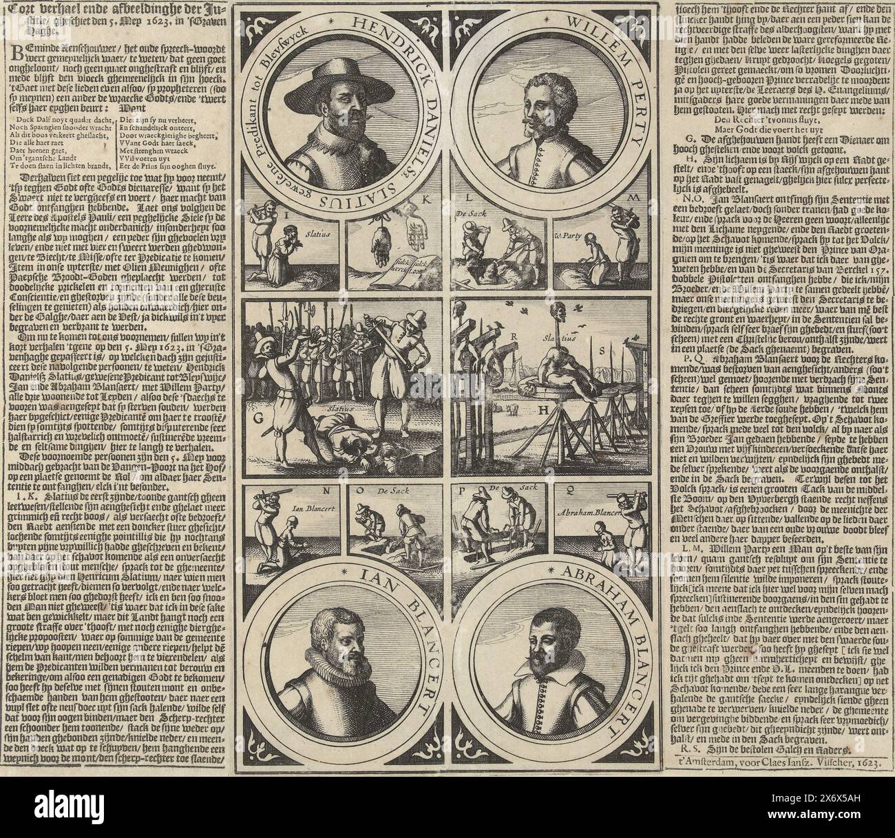 Execution of Henricus Slatius, Willem Perty and Jan and Abraham ...
