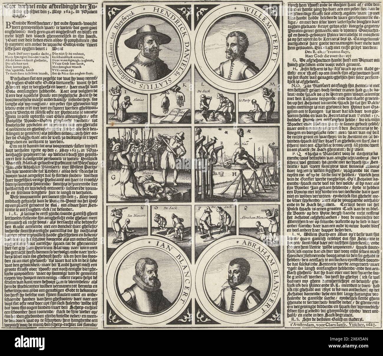 Execution of Henricus Slatius, Willem Perty and Jan and Abraham ...