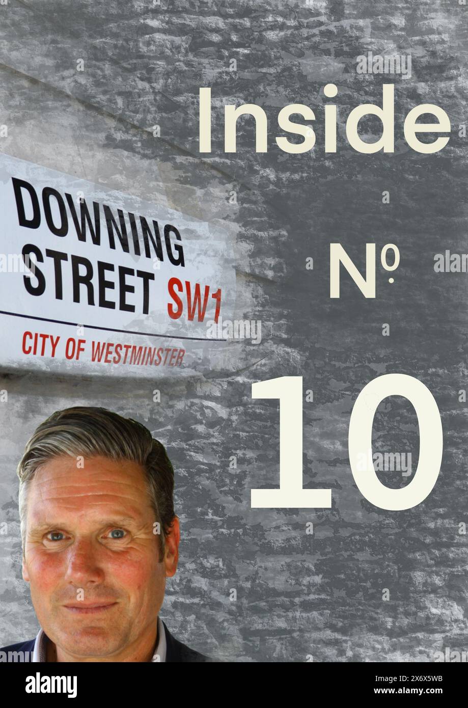 Sir Keir Starmer. Inside number 10. Daily abstract. Digital art. Prime ...