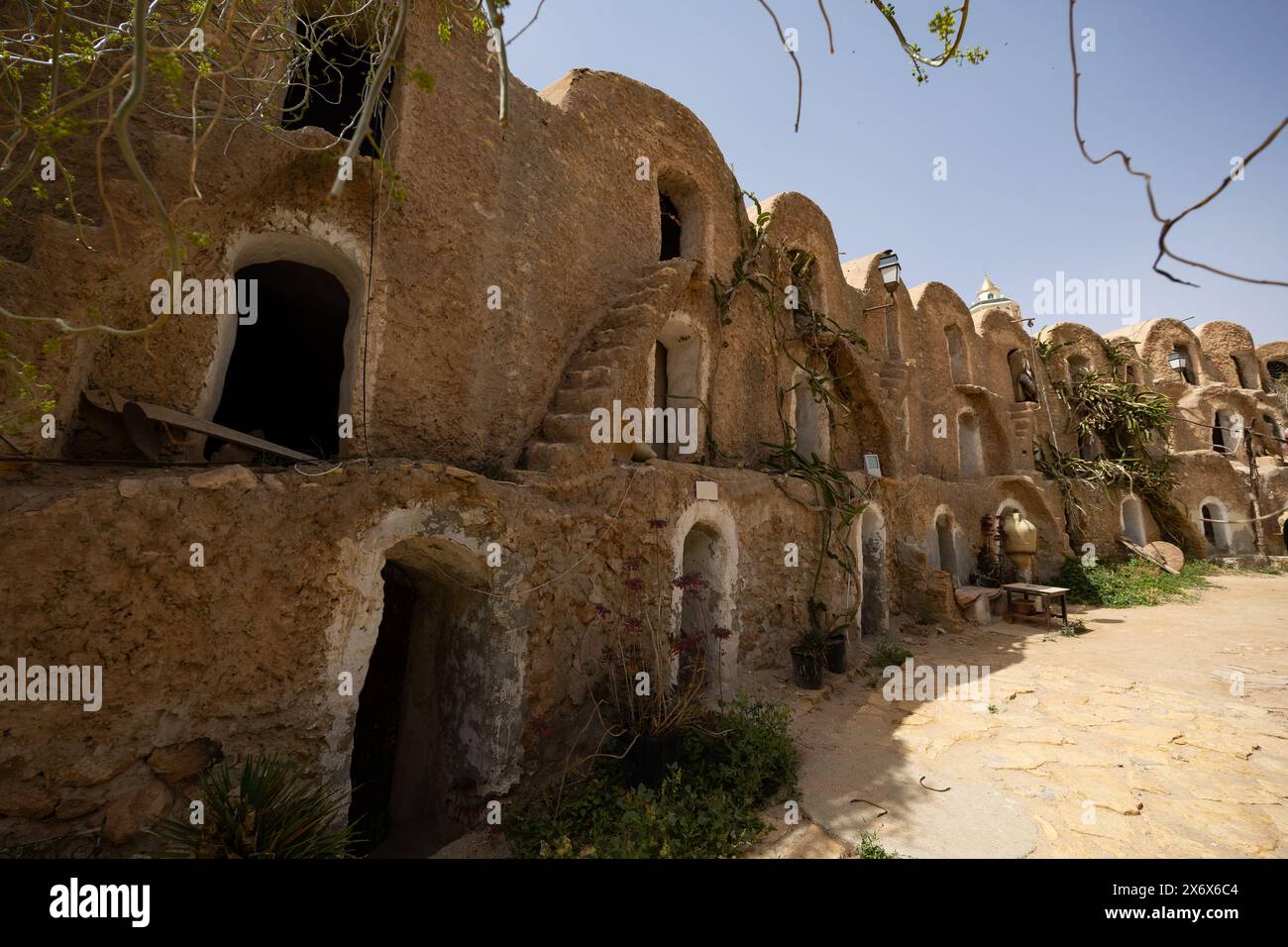 Ksar of Medenine in Tunisia with Berber granary structures Stock Photo ...