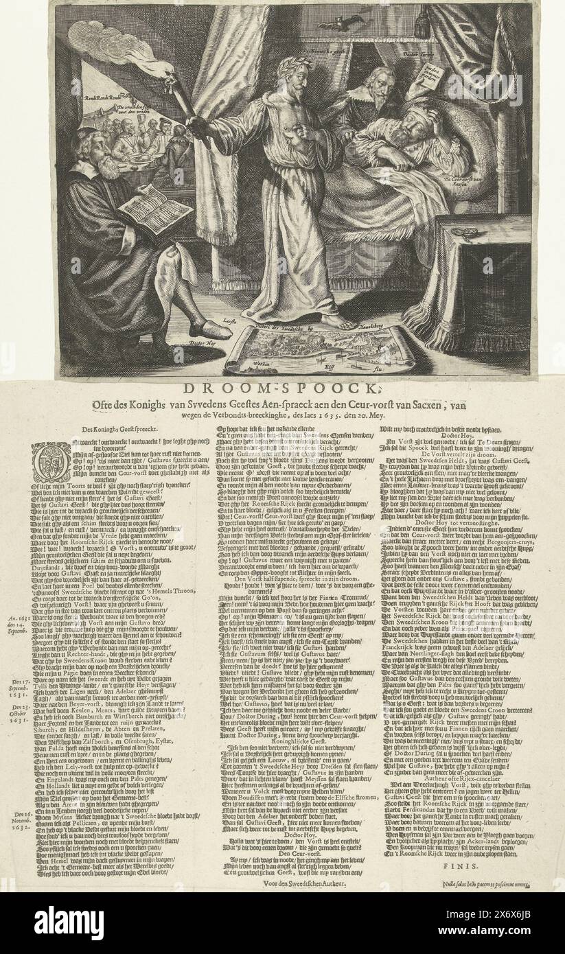 The ghost of Gustavus II Adolphus appears at the bedside of the Elector ...