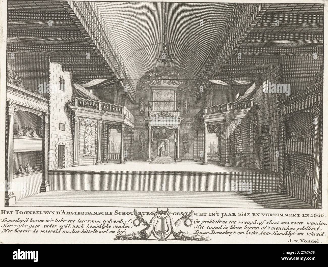 Stage of the Amsterdam Theater on the Keizersgracht in Amsterdam, The ...