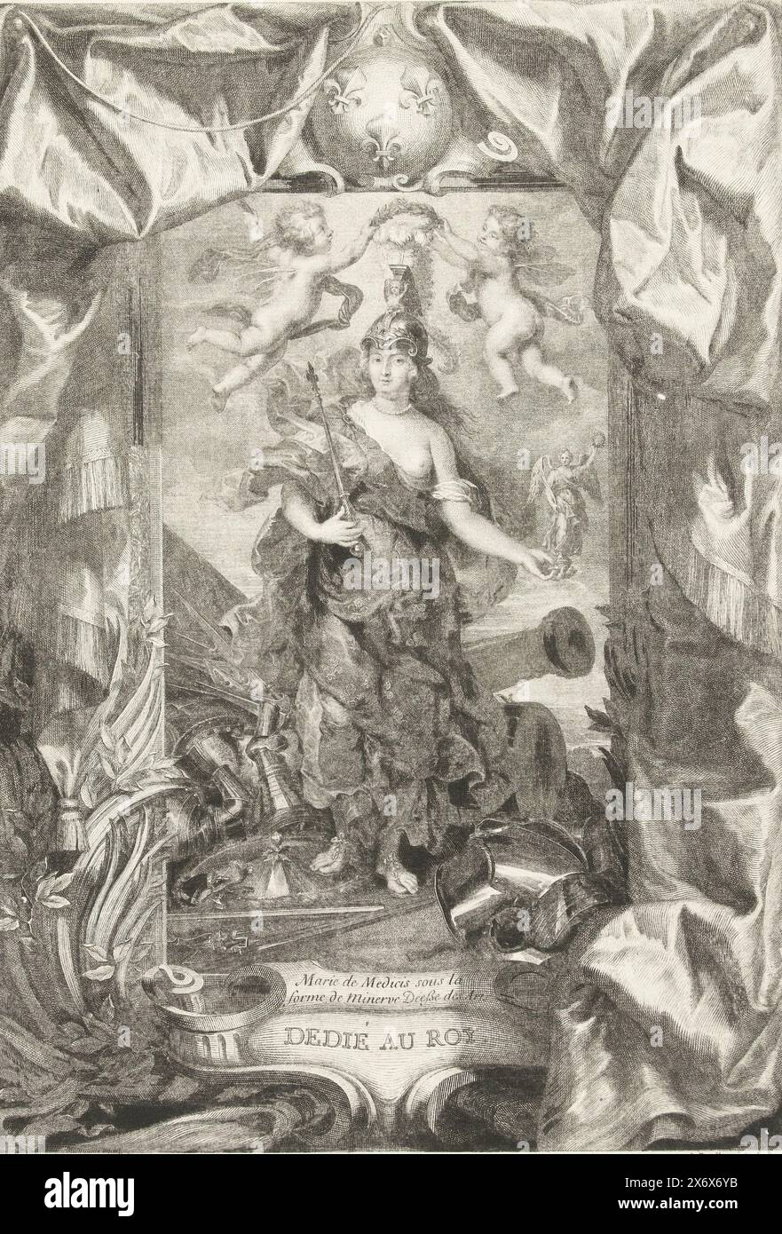Marie de medicis sous la forme de minerve deesse hi-res stock ...