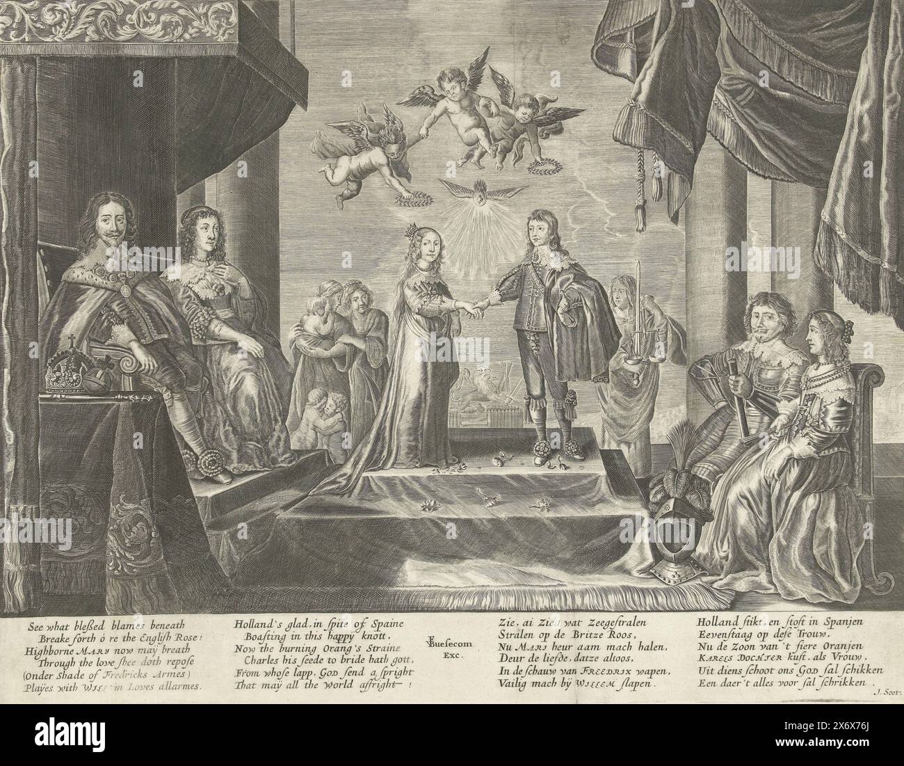 Wedding of Prince Willem II and Maria Stuart, 1641, The marriage of ...