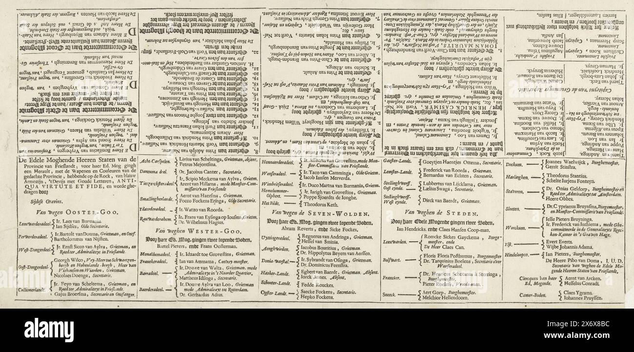 Funeral procession of Willem Frederik, Count of Nassau-Dietz (text page ...