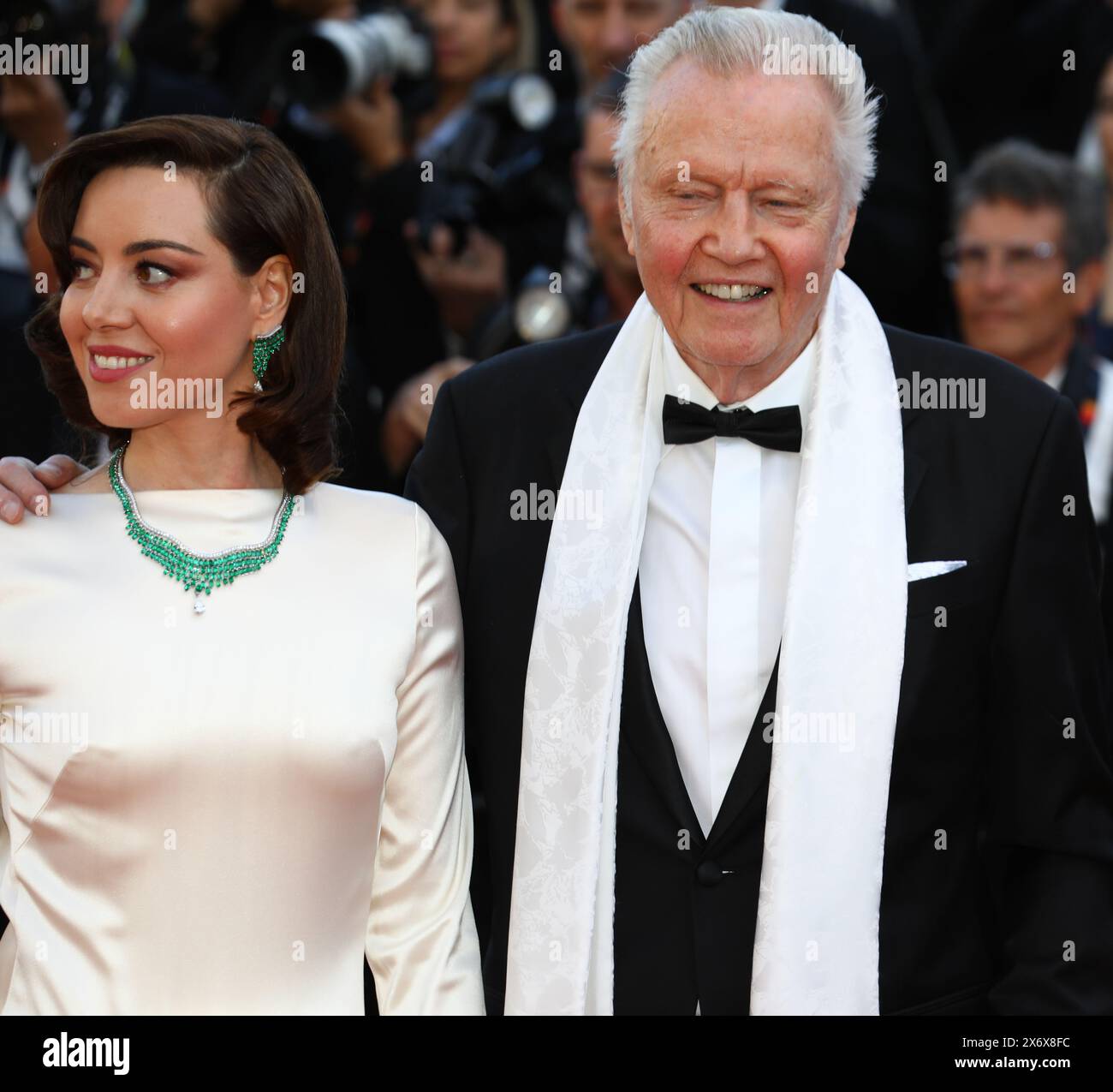 May 16, 2024, Cannes, Cote D'azur, France: AUBREY PLAZA and JON VOIGHT ...