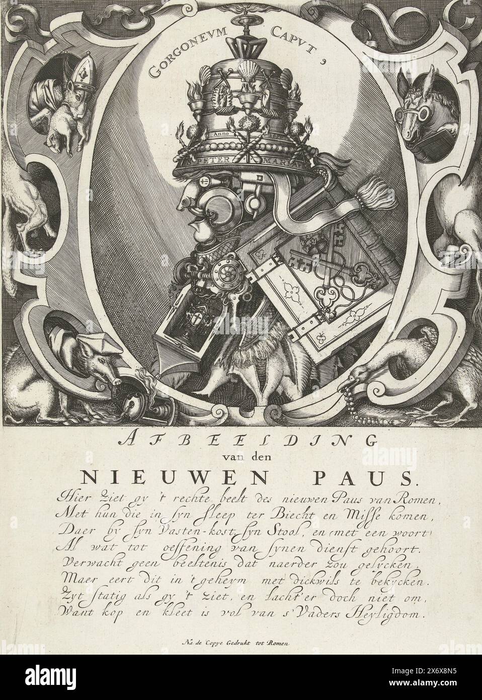 Grotesque portrait of the new Pope, Image of the New Pope (title on ...