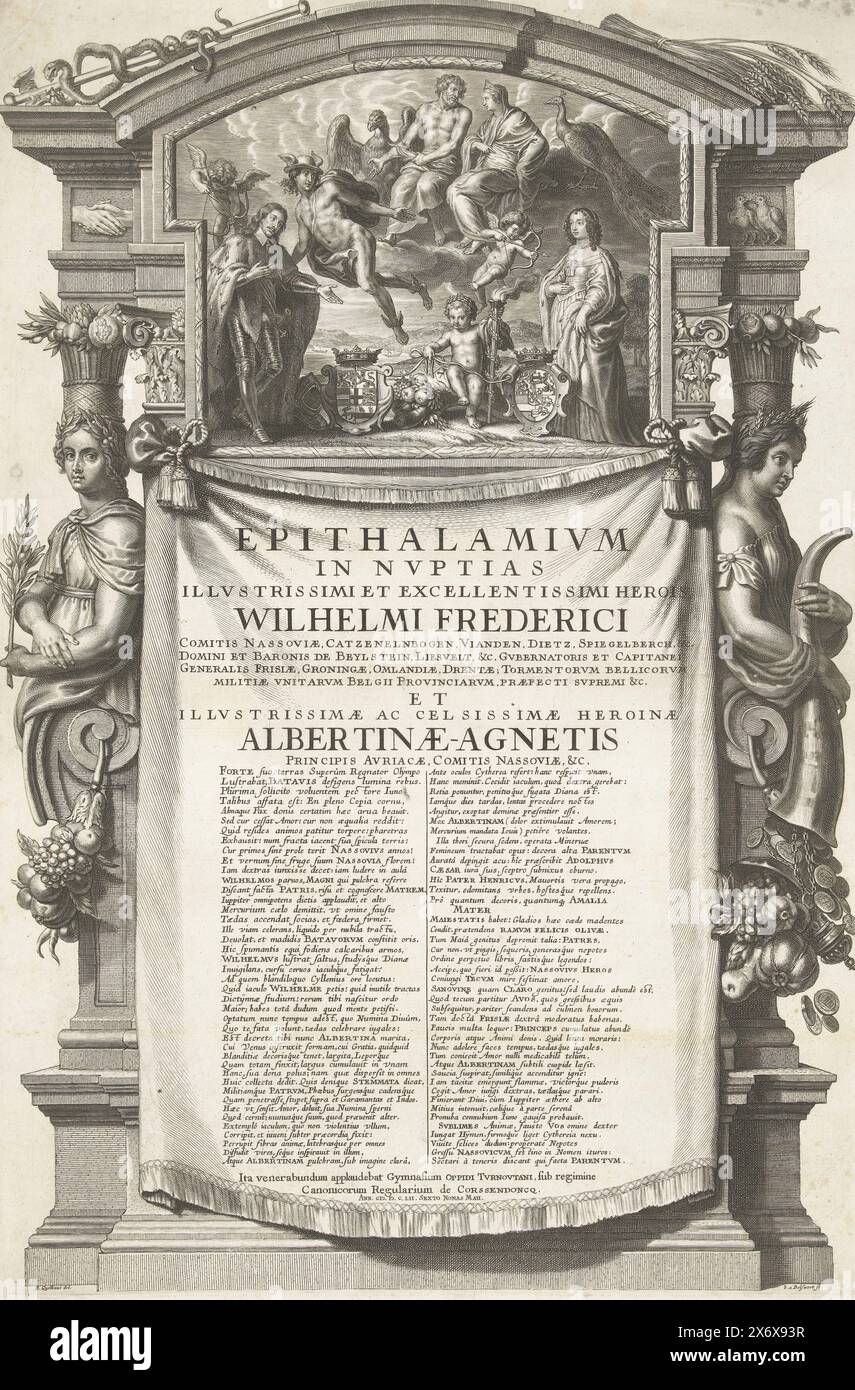 Allegory on the marriage of Count Willem Frederik of Nassau and ...