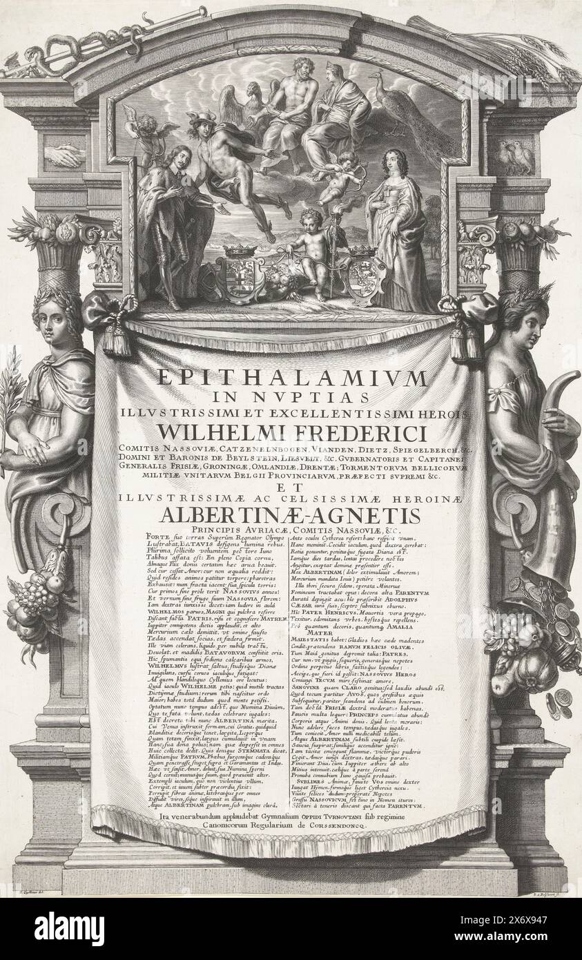 Allegory on the marriage of Count Willem Frederik of Nassau and ...