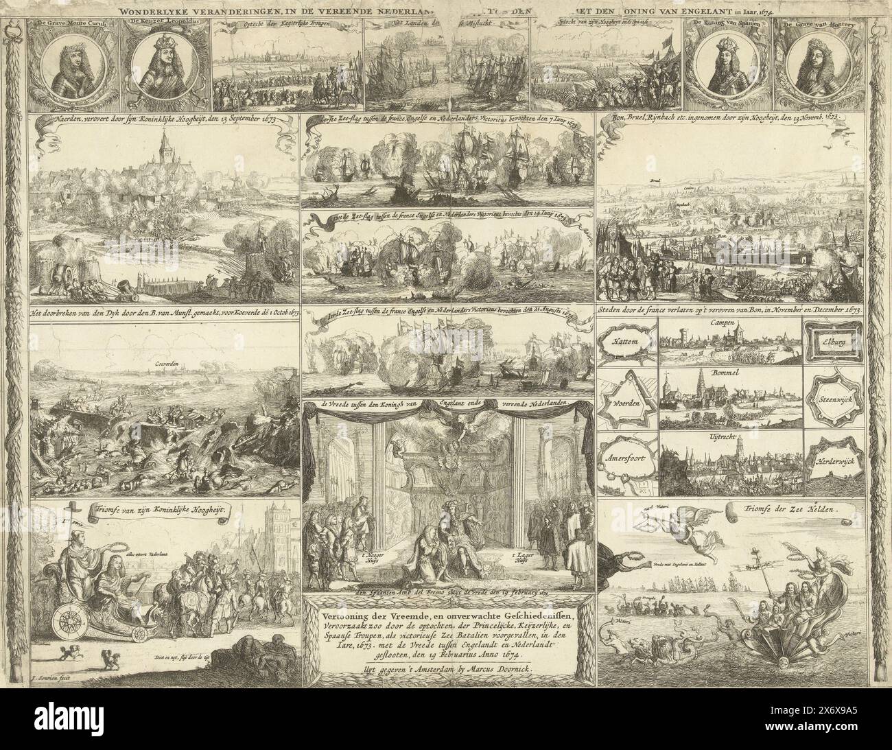 Acts of war in the years 1673 and 1674 leading to the Peace of ...