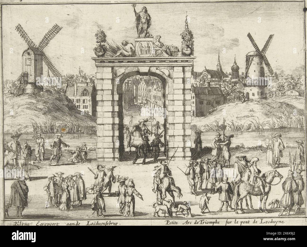 Erepoort erected at the Loosduinse Brug in The Hague, 1691, Klyne ...