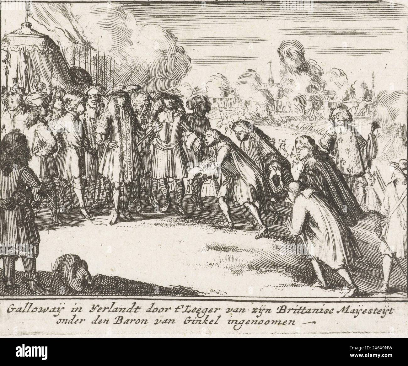 Capture of Galway, 1691, Galloway in Yerlandt taken by t'Leeger of his ...