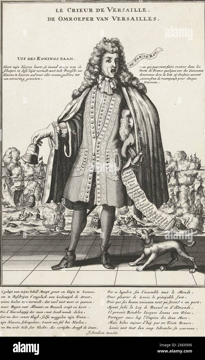 The Crier of Versailles, 1692, Le Crieur de Versaille, The Crier of ...