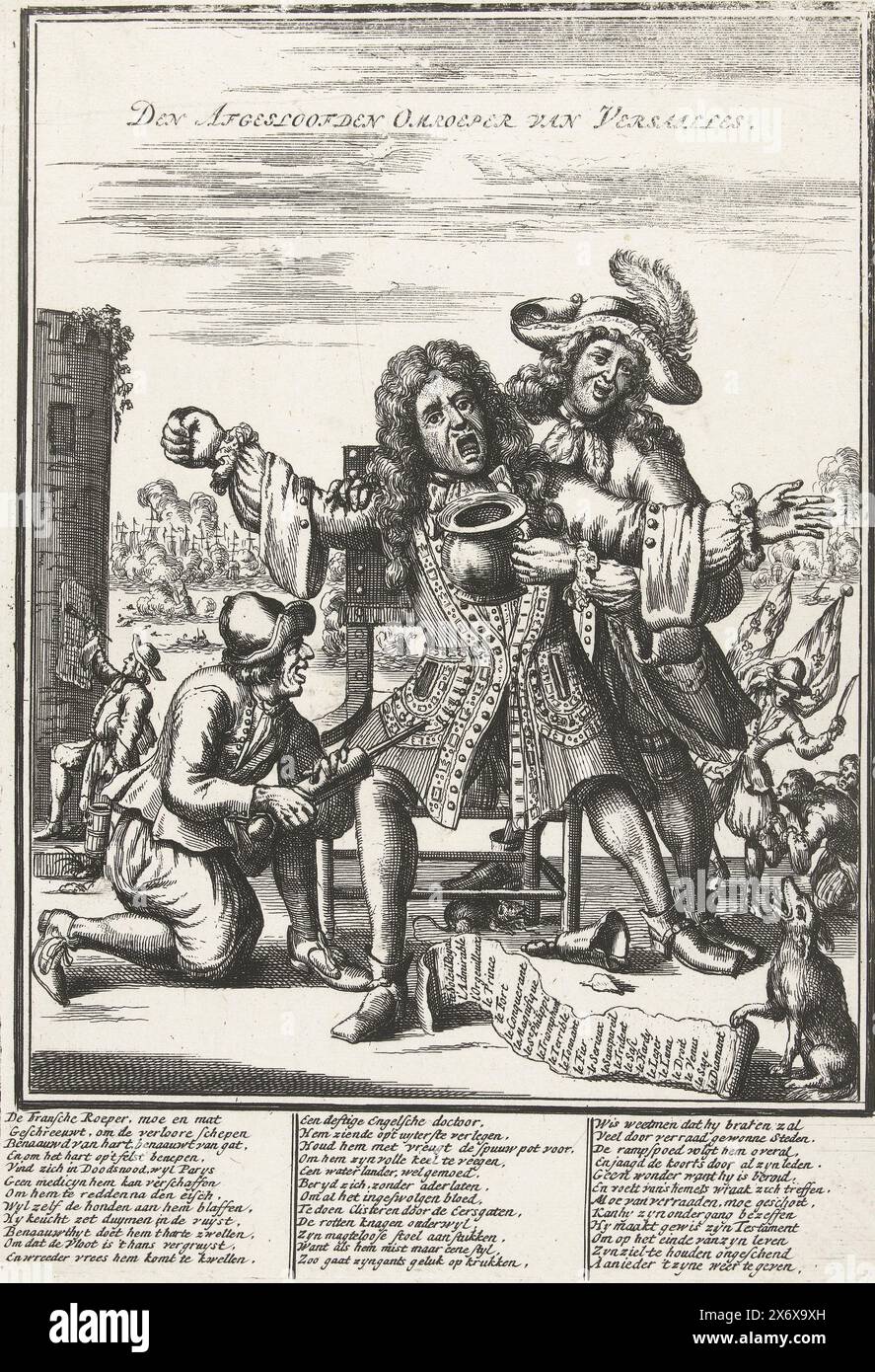 The Stuffy Announcer of Versailles, 1692, The Worried Announcer of ...