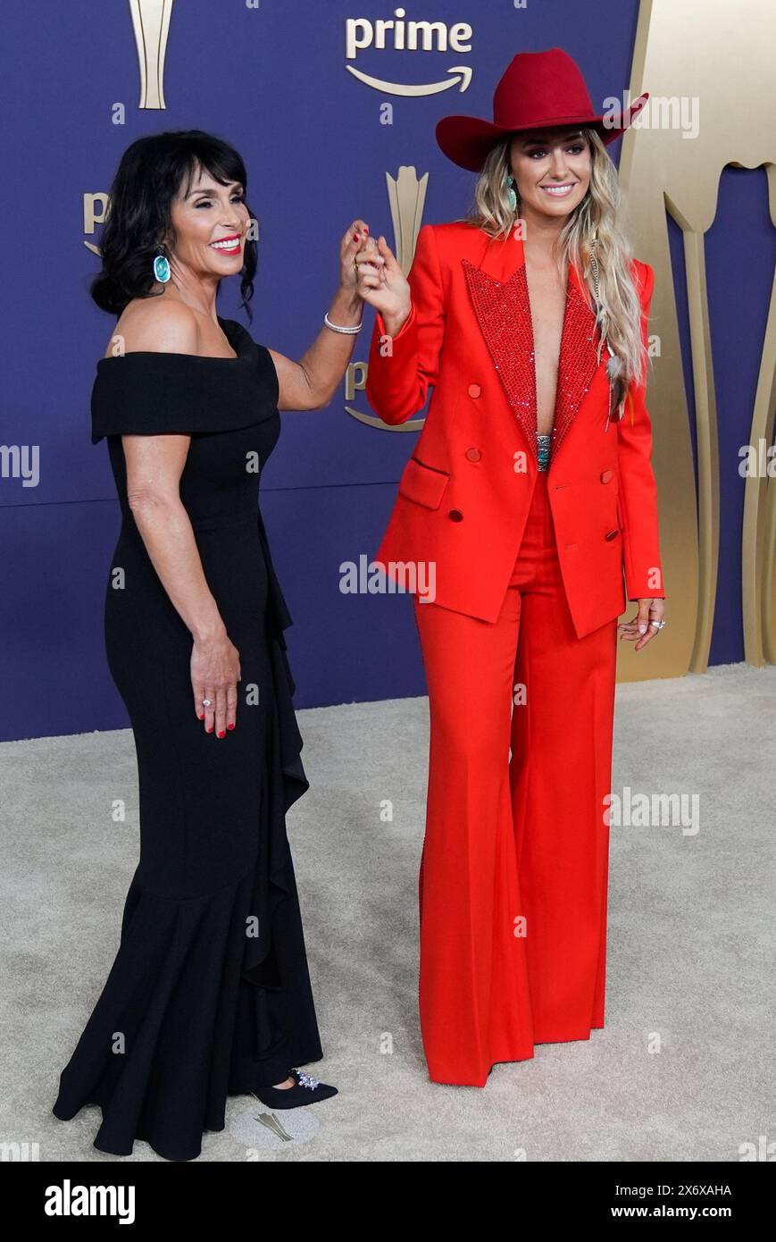 Michelle Wilson, left, and Lainey Wilson arrive at the 59th annual ...