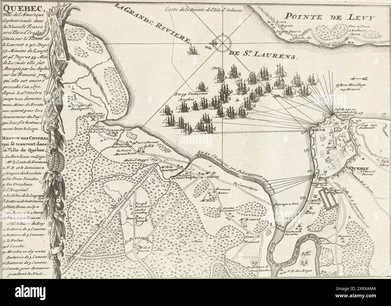 Map of quebec city hi-res stock photography and images - Alamy