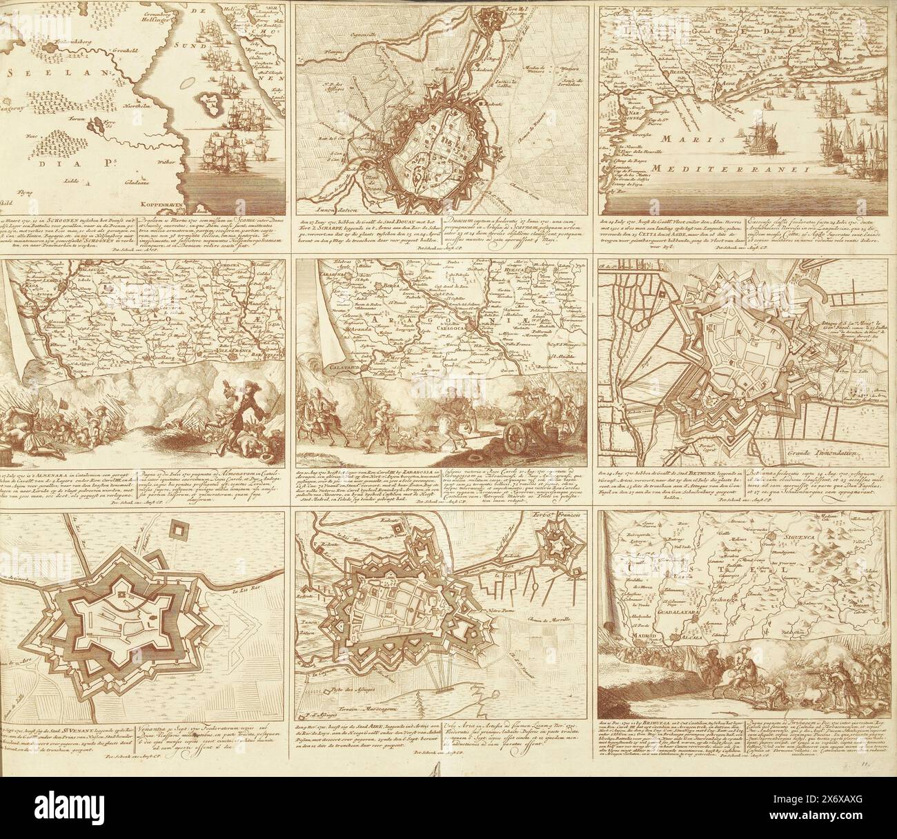 Theater of War (page XI), 1710, Theater of War, starting from King ...