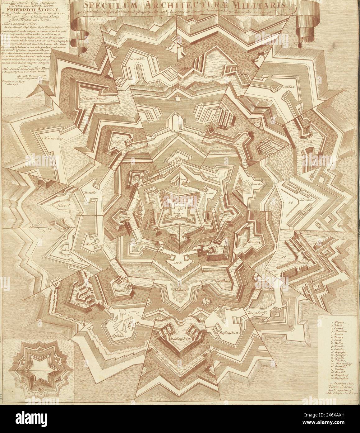 Theater of War (page XXXIII), 1708, Speculum Architecturae Militaris ...