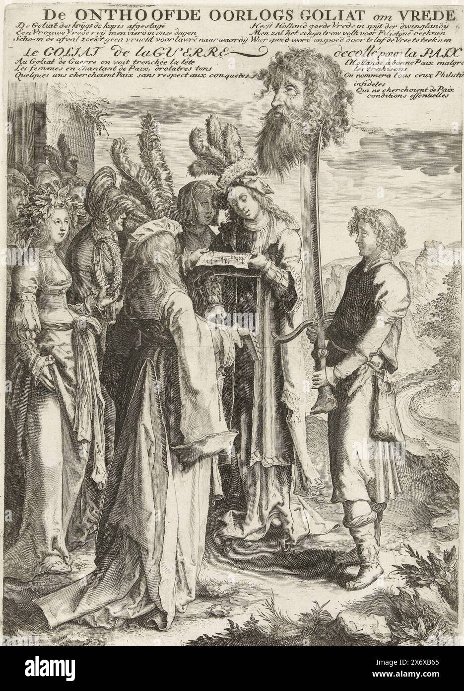 Goliath beheaded for peace, 1713, The Beheaded War Goliath for Peace ...