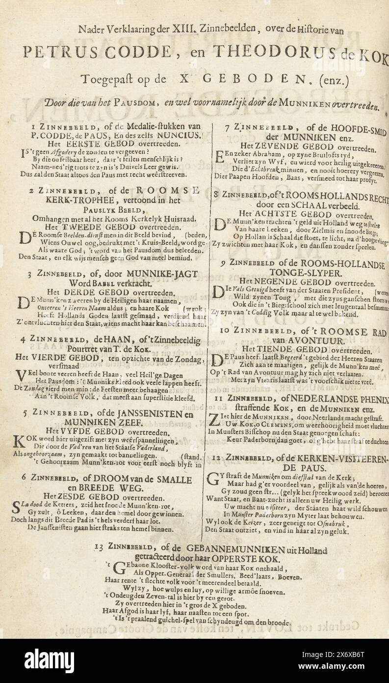 Table of contents for Roma Pertubata, 1706, Further Declaration of XIII ...