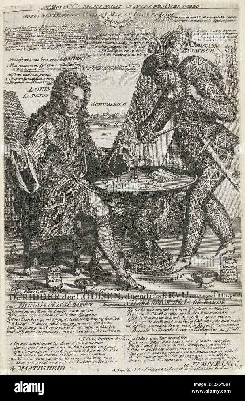 Harlekijn at Louis Willem van Baden-Baden, 1705, De Ridder der Louisen ...