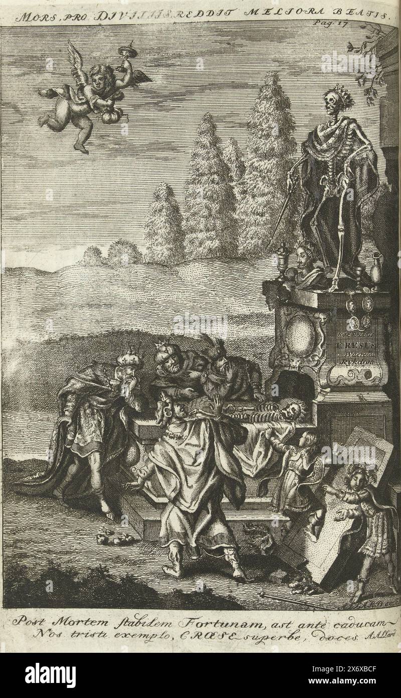 The opened tomb of King Croesus, ca. 1707-1708, Here lays Cresus 's ...