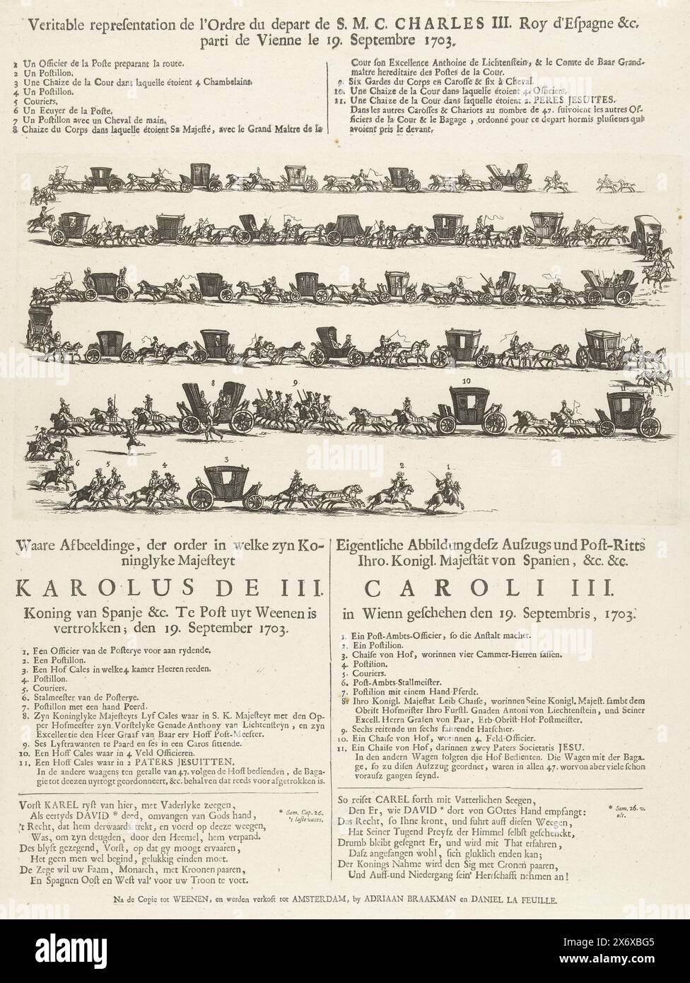 Eigentliche abbildung desz aufzugs und post ritts ihro hi-res stock ...