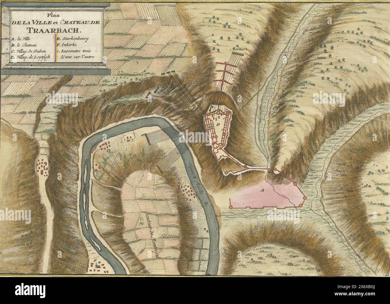 Map of trier hi-res stock photography and images - Alamy
