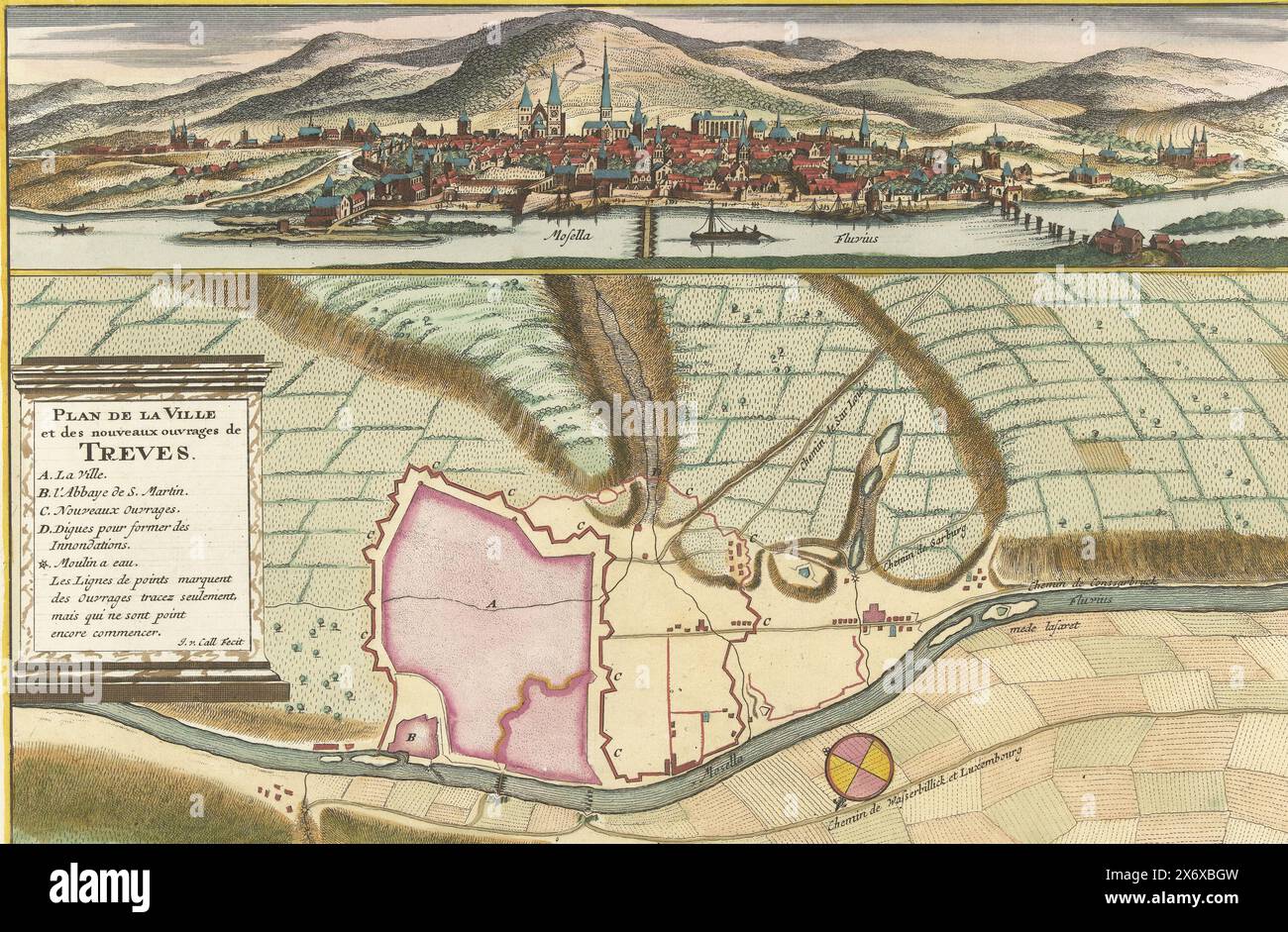 Map of trier hi-res stock photography and images - Alamy