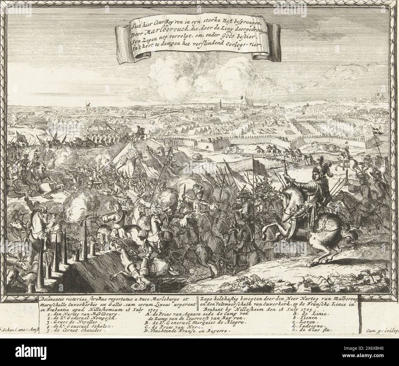 Breaking through the French Lines at Tienen, 1705, Victory of the ...