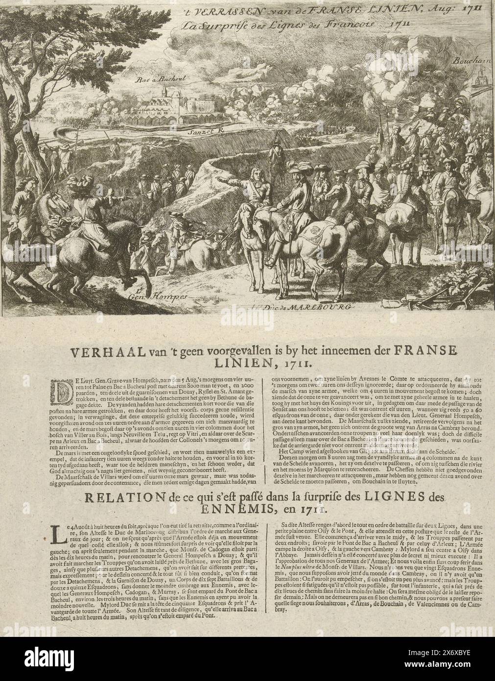 Surprising the French lines, 1711, Surprising the French Lines, Aug ...