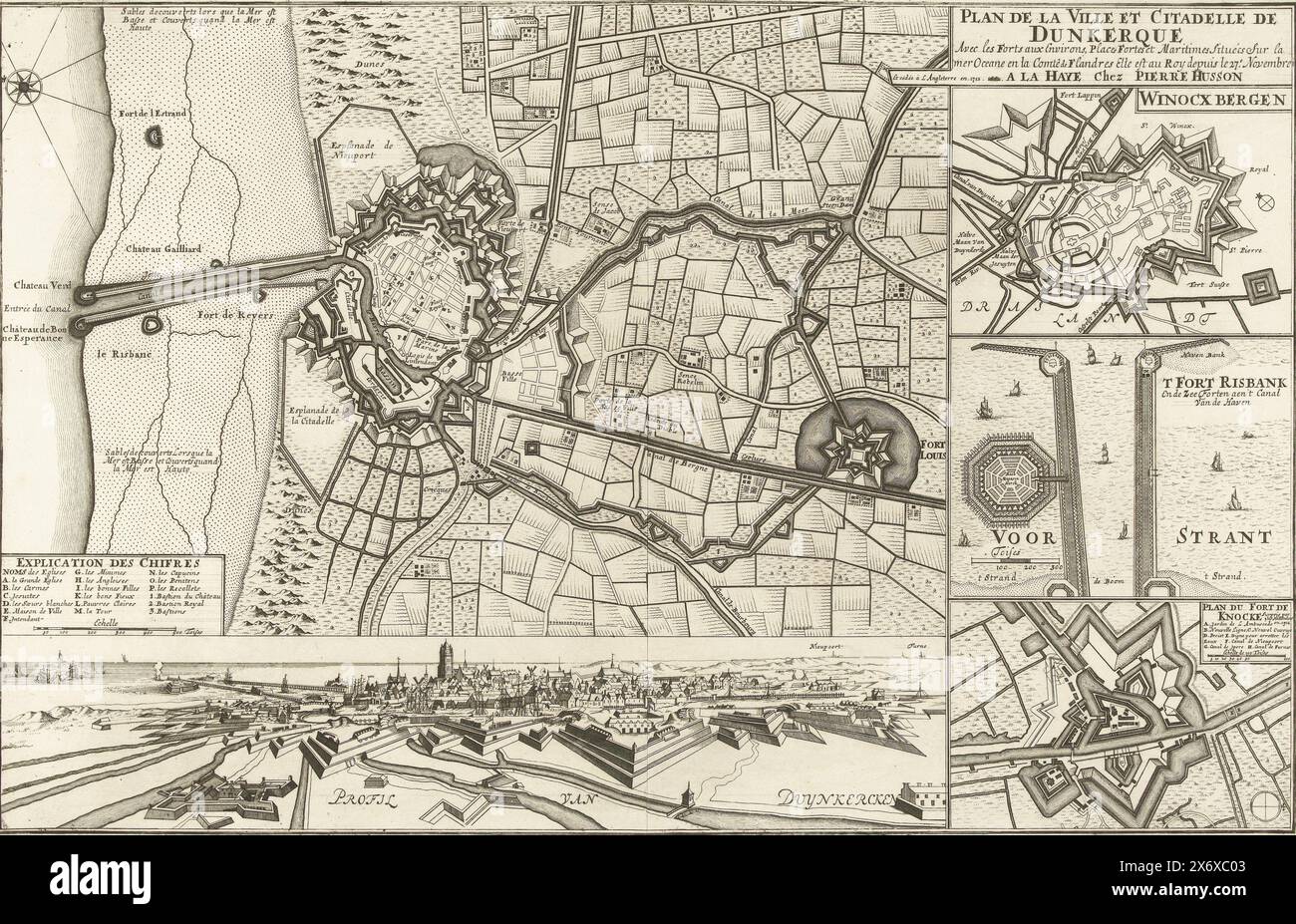 Plan de la ville et citadelle de dunkerque hi-res stock photography and ...