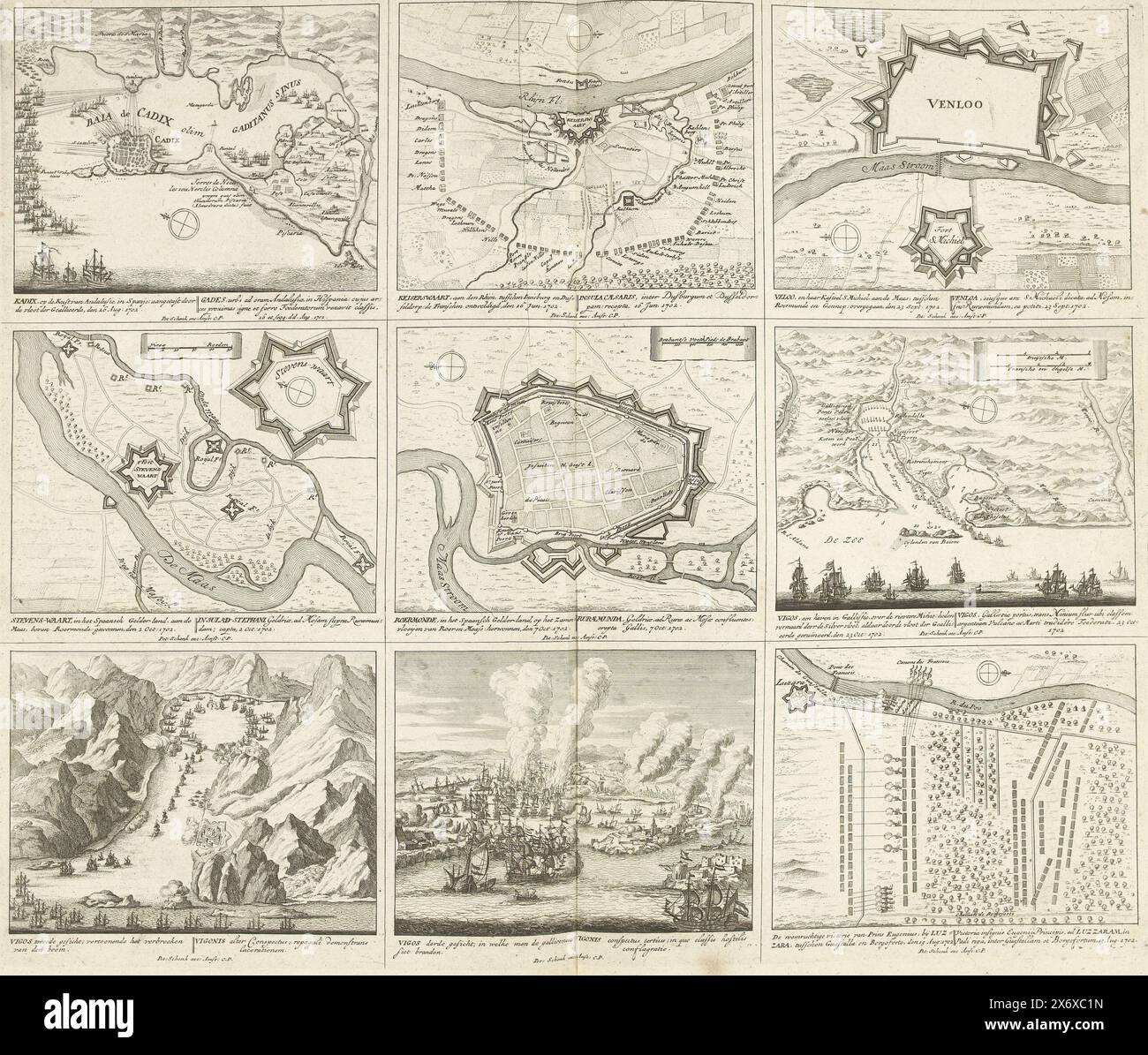 Theater of the War (page III), 1702, Theater of the War Beginning with ...