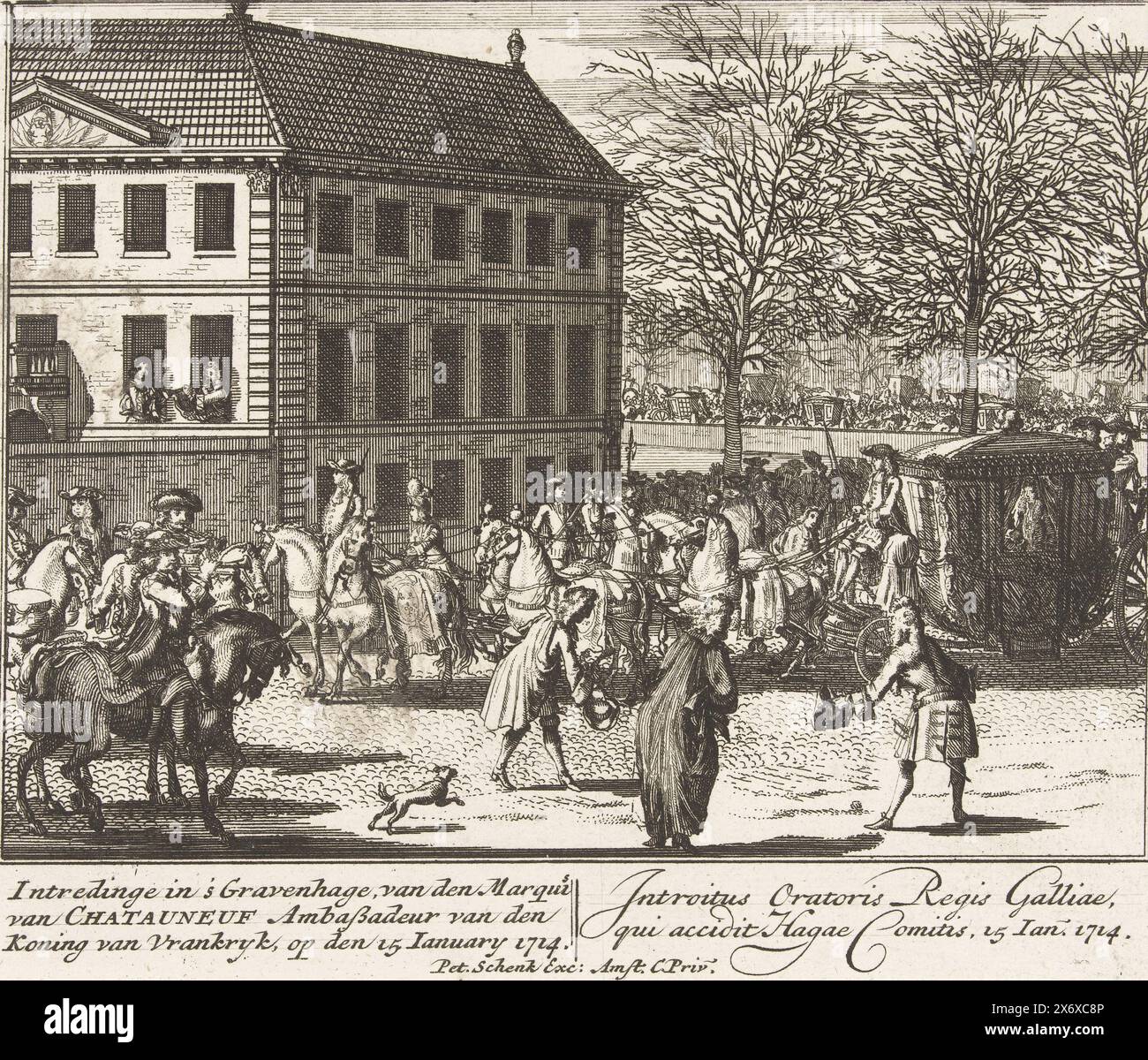Arrival of the French ambassador in The Hague, 1714, Entry into The ...