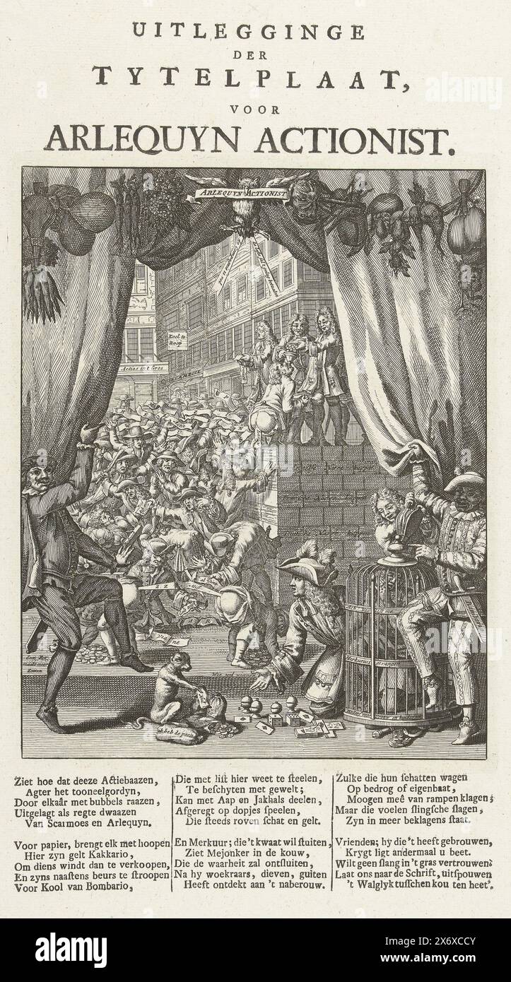 Explanation of the picture Harlekijn Actionist, 1720, Arlequyn ...