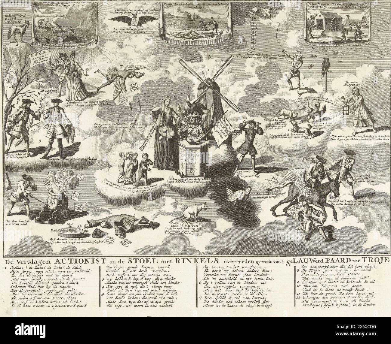 The defeated actionist in the clinking chair, 1720, The Defeated ...