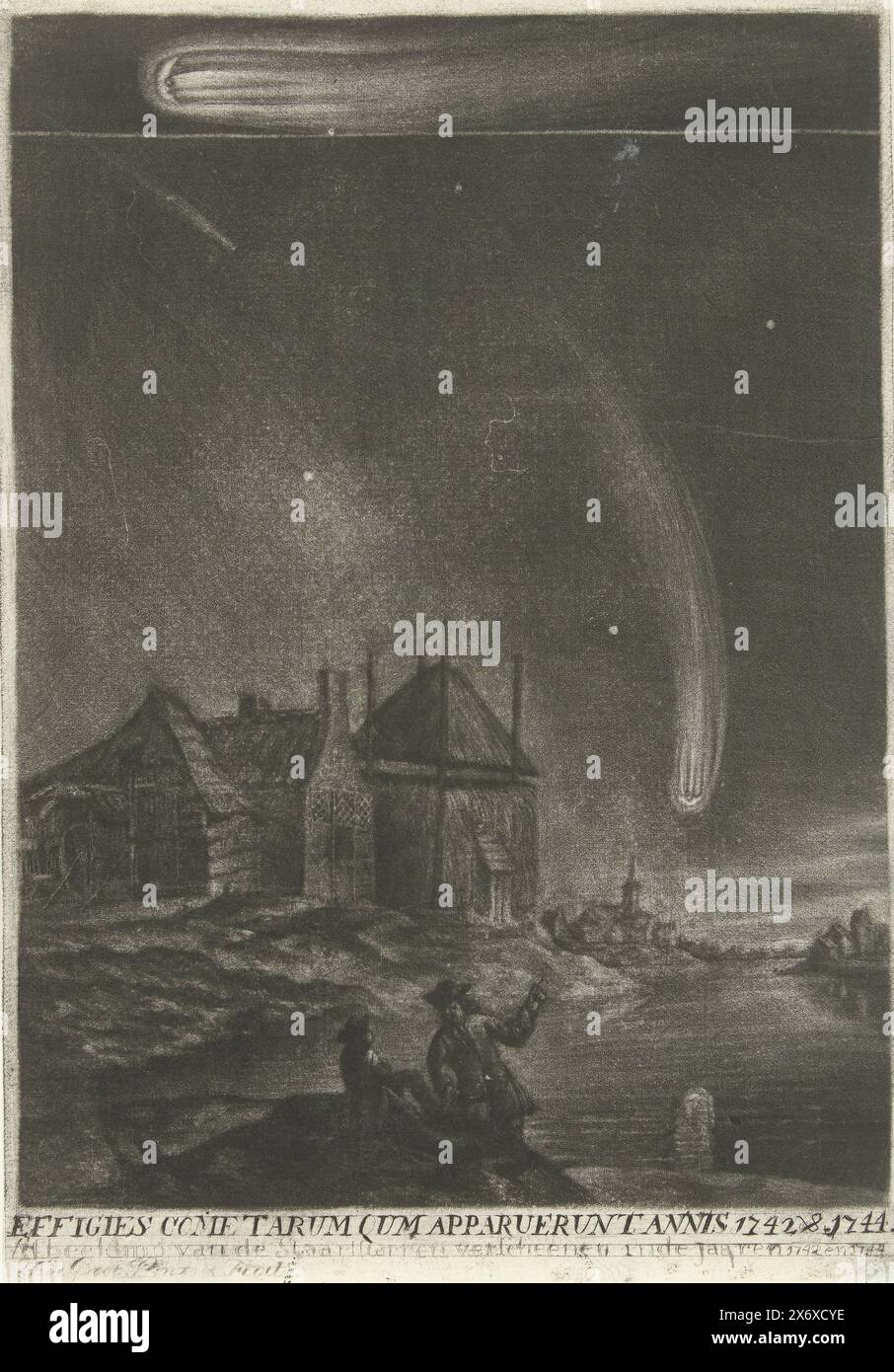 The tail stars of 1742 and 1744, Effigies cometarum qum apparuerunt ...