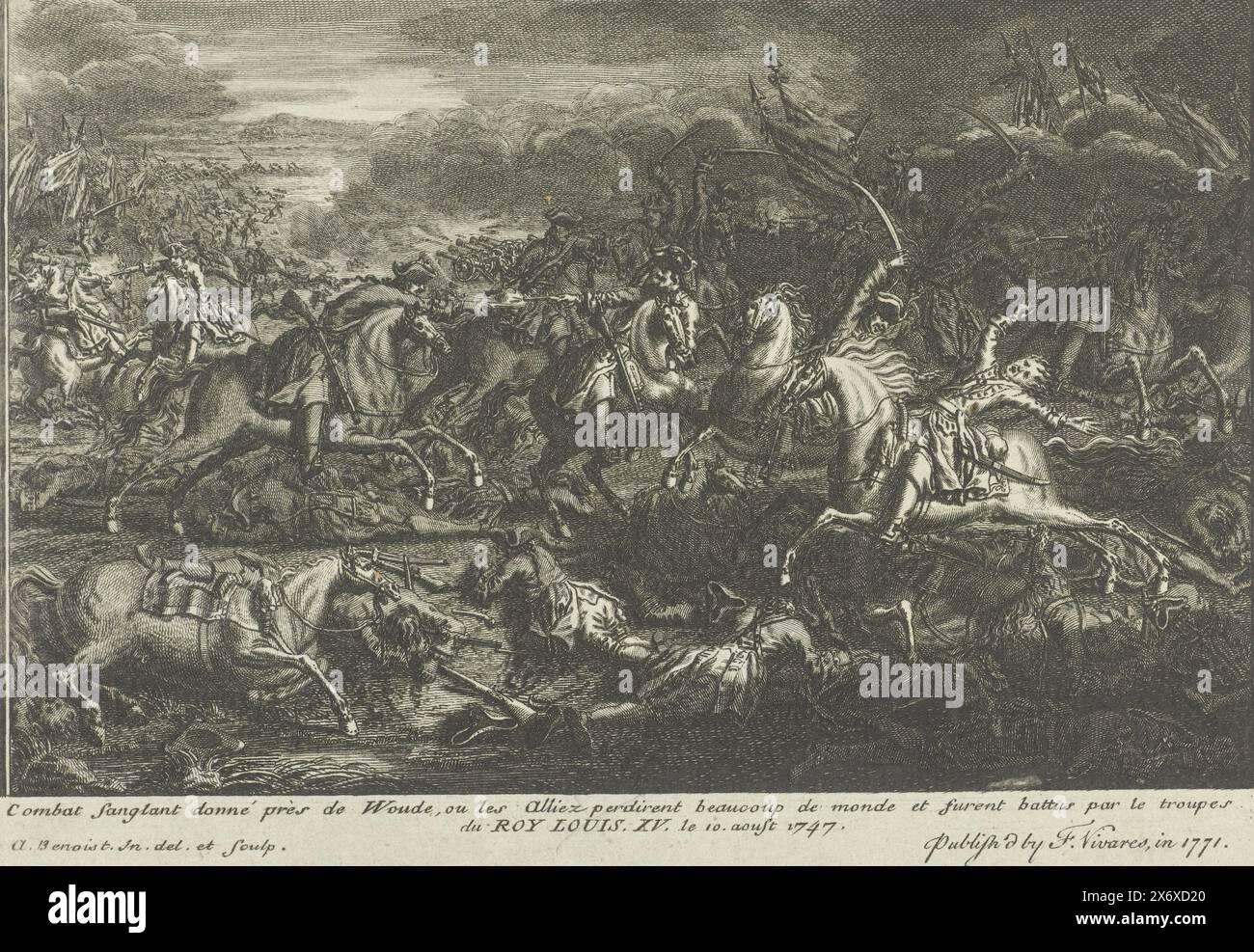 Battle of Wouw, 1747, Combat sanglant donné près de Woude, ou les ...