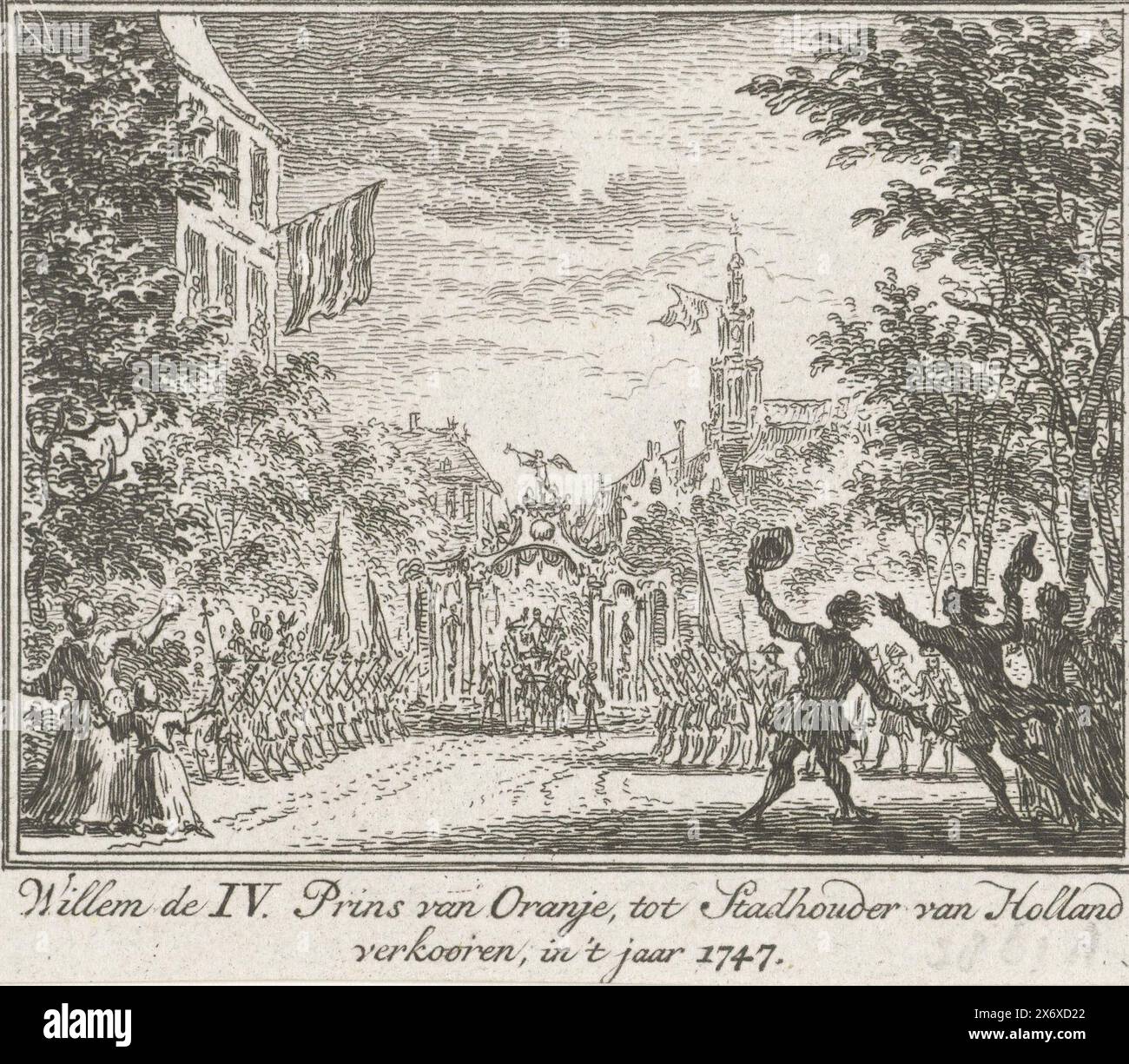 Joy at the election of William IV as stadtholder of Holland, 1747 ...