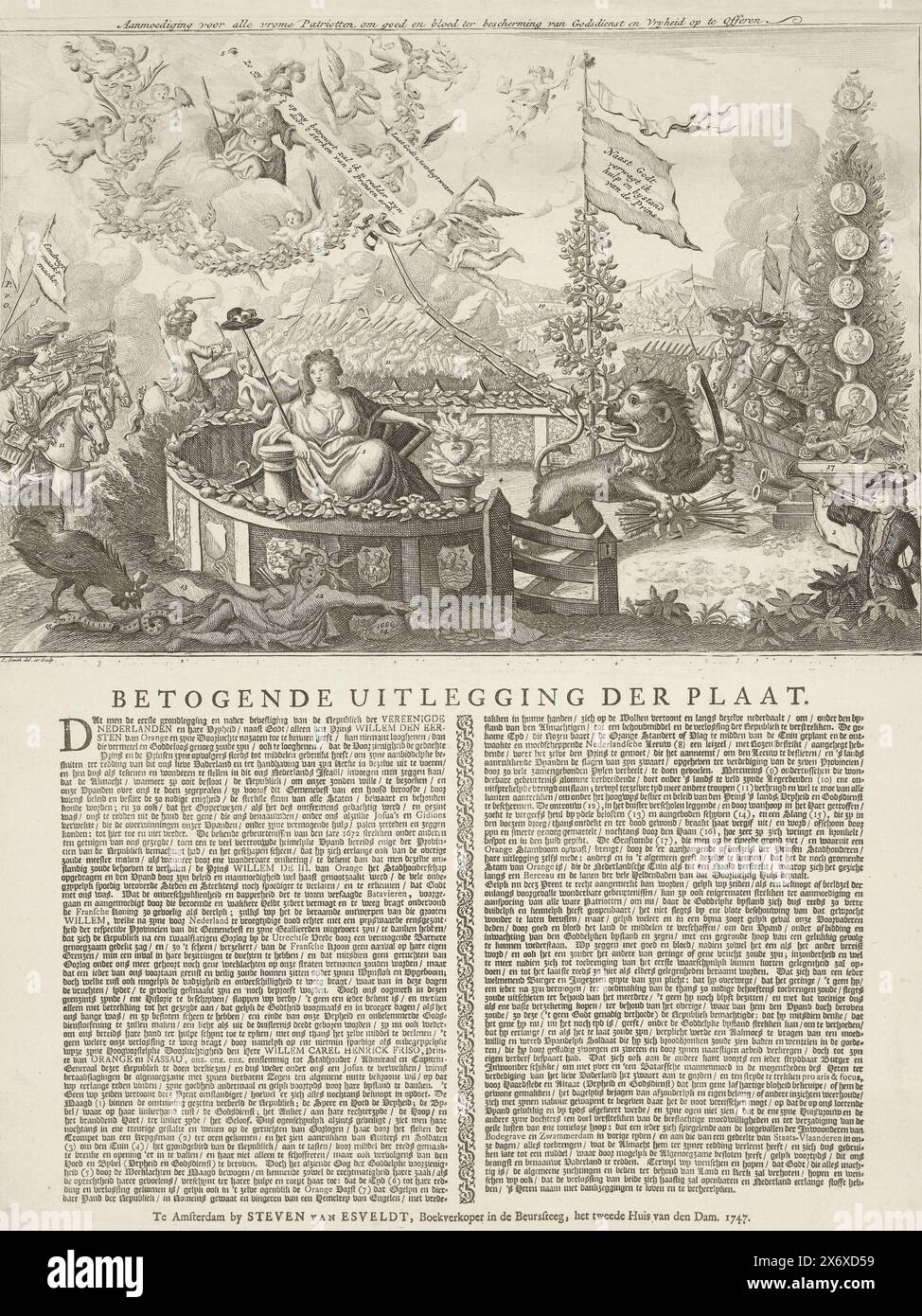 Allegory on the elevation of William IV, 1747, Encouragement for all ...