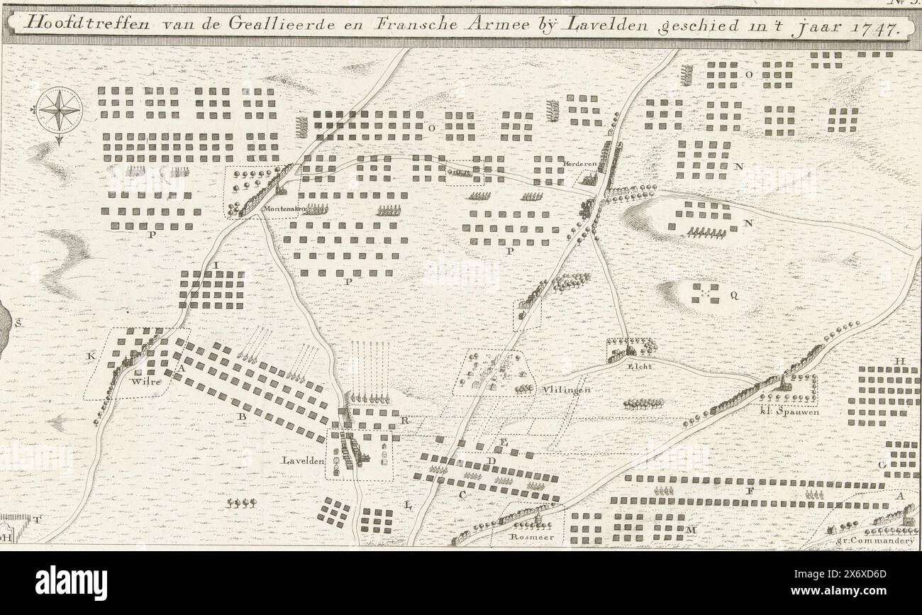 Orders of battle at the battle of Lafelt, 1747, Main battle of the ...